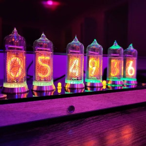 Assembled Vfd Clock IV-11 Nixie Tube Clock Steampunk Retro Cyberpunk ...