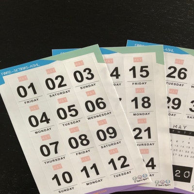 Bullet Journal Monthly Sticker Kit Custom Color Functional & - Etsy