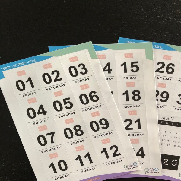 Bullet Journal Monthly Sticker Kit | Custom Color Functional & Deco ...