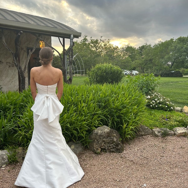 Roxy Detachable Wedding Dress Bow, Wedding Bow, Bridal Bow, Large ...