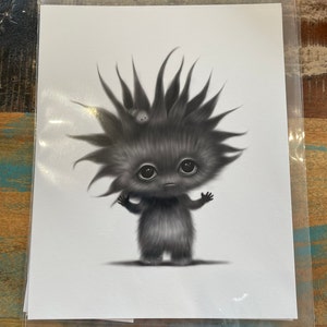 Spooky Bog Creature Creepy Cute Dark Art Fantasy Illustration Horror ...