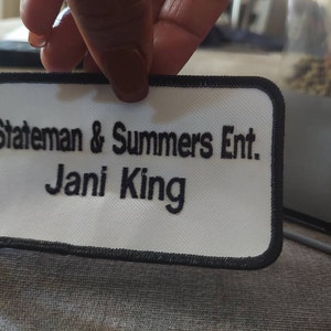 Custom personalized Embroidered Name Tag/ Embroidered Name | Etsy