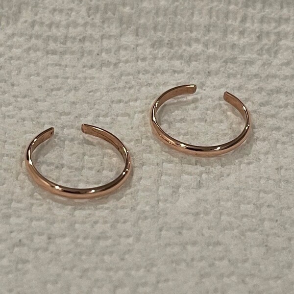 Gold Toe Ring Big Toe Any Size Custom Made to Order Multi Loop Spiral ...