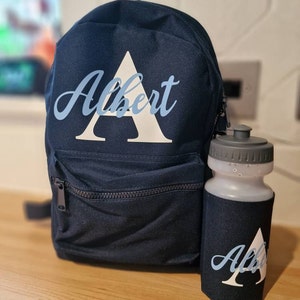 PERSONALISED: Your Initials Mini Backpack Back Pack School Set Gym Pe ...