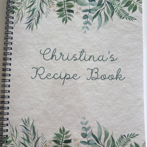 Custom Recipe Book W/ Photos, Personalized Gift for Cook, Chef, Baker ...