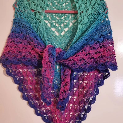 The Mary Shawl PDF Crochet Pattern Instant Download Lacey Crochet ...