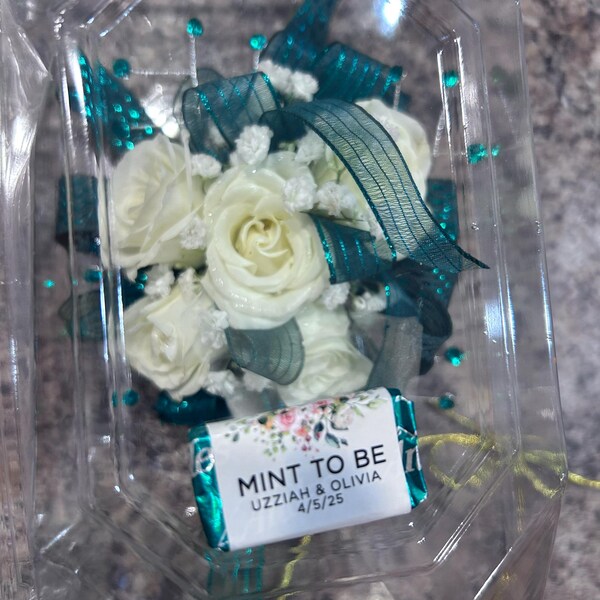 Mint to Be Andes Chocolate Mint Sticker - Wedding Favor Sticker - Mint ...