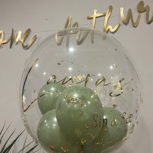 24 CLASSIC Personalised Bubble Balloon. - Etsy