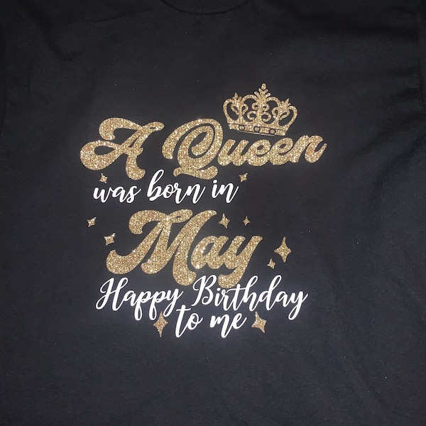 A Queen Was Born on May SVG, Birthday Queen SVG, May Queen Birthday SVG ...