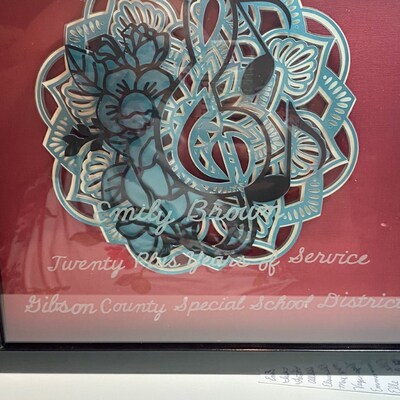 3D Layered Treble Clef Mandala SVG 3D Layered Music Mandala SVG ...