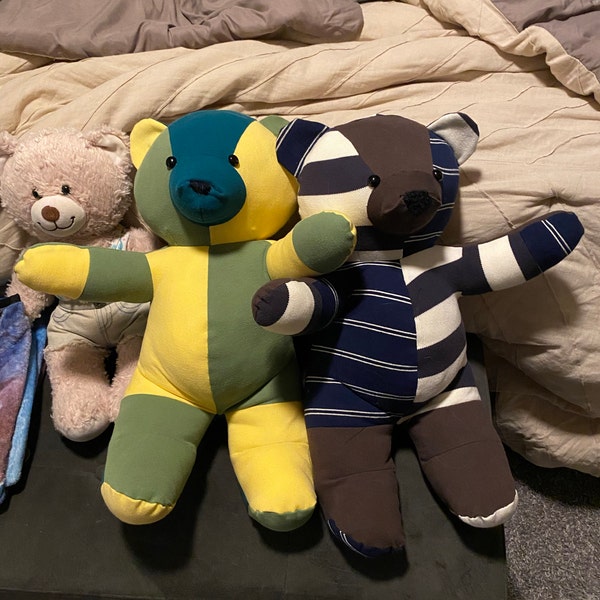 Memory Bear Pattern Easy 14 Sewing Pattern Simple Bear Pattern Sewing ...