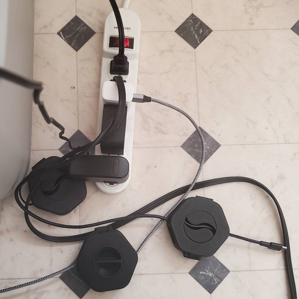 3D Printed Winding Cable Organizer | Tangle-free Cable Management ...