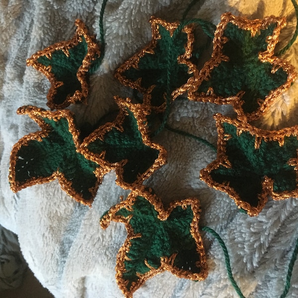 Crochet Variegated Ivy Leaf Applique Pattern (PDF Download) - Etsy