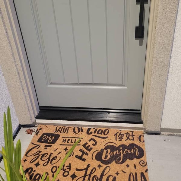 Hello Different Languages Doormat, Housewarming Gift, Cool Gifts ...