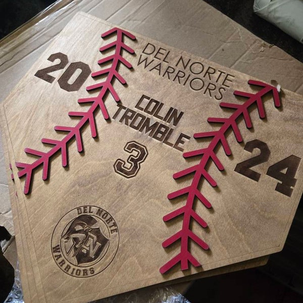 Custom Baseball Senior Night Wood Plaque, Senior 2026, End of Season ...