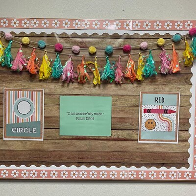 Groovy Boho Classroom Color Posters - Etsy