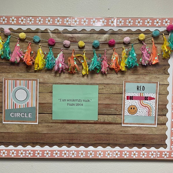 Groovy Boho Classroom Color Posters - Etsy