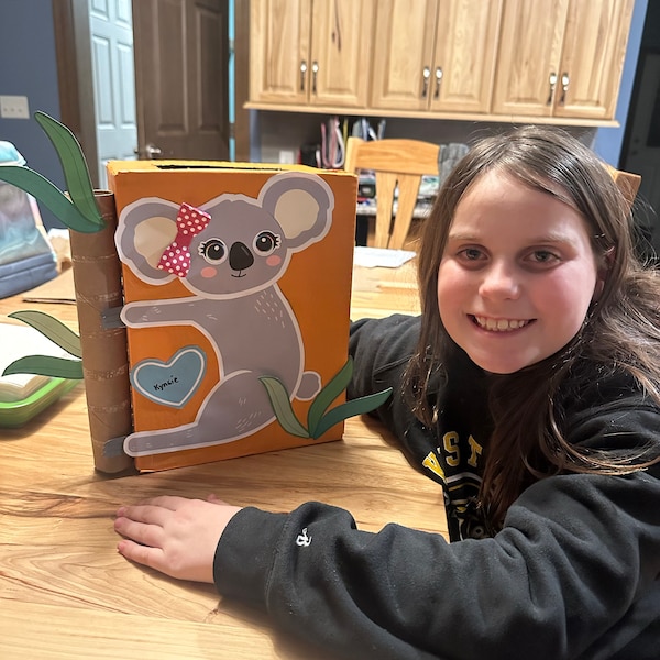 Koala Printable Box Kit | DIY Valentine Box Decor Kit for Valentine's ...