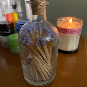 Grand Matchstick Bottle Colored Matches Strike on Bottle - Etsy