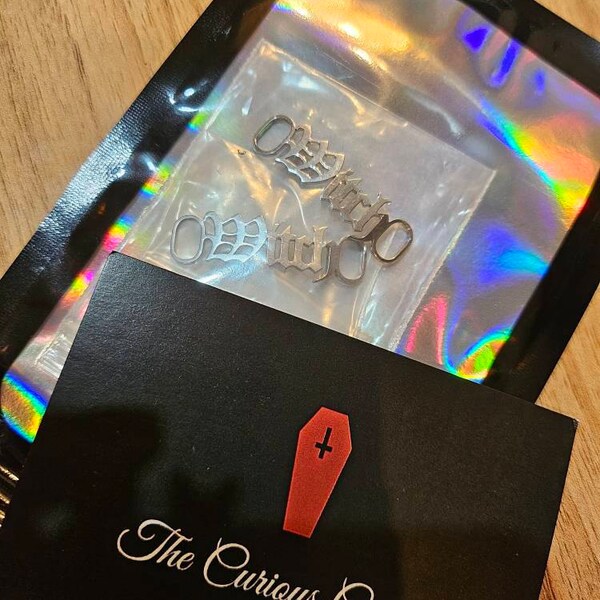 Lucifer Hoop Earrings - Stainless Steel - 50mm- Gift for Her - Satan ...