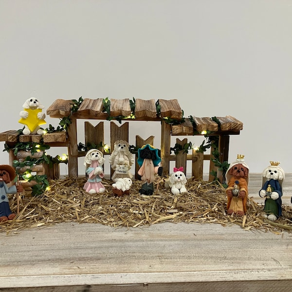 Dog Nativity, West Highland Terrier, Westie Nativity, Dog Lover Gift ...