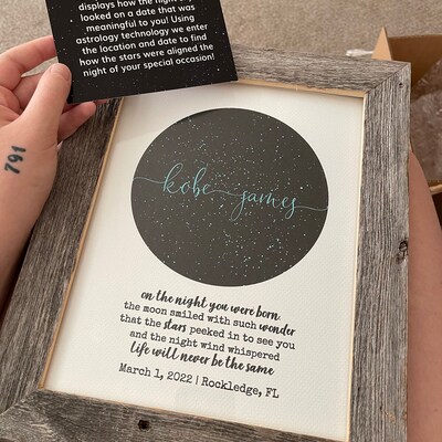 Latitude and Longitude Coordinates Wedding Print Engagement Gift With ...