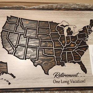 Golf Bucket List Push Pin US Map Golf Course Map Map for Golfers to ...