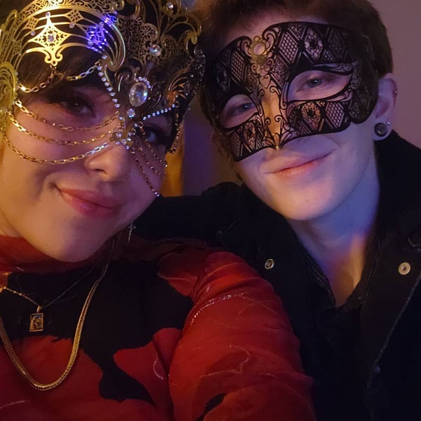 Black Lace Mask Women, Lace Masquerade Mask Women in More Colors, Mardi ...