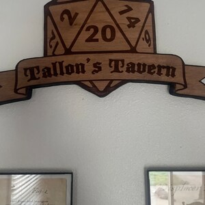 Custom Dnd Dragon Dungeon Sign Personalized Dungeons and Dragons Roll ...