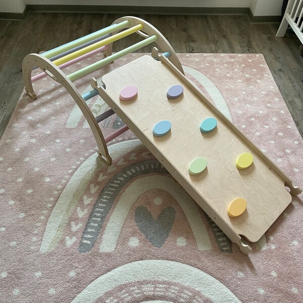 Climbing Triangle Pastel Rainbow, Foldable Triangle, Ladder Climber ...