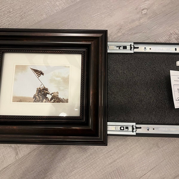 Hidden Storage Photo Frame for Gun and Valuables 17 In. X 14 In. With ...