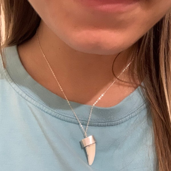 Custom Puppy/ Kitten Tooth Necklace // Pet Memorial Necklace // Dog ...