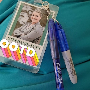 Mini Sharpie for Badge Reel, Nurse Mini Pen Keychain, Badge Reel Mini ...