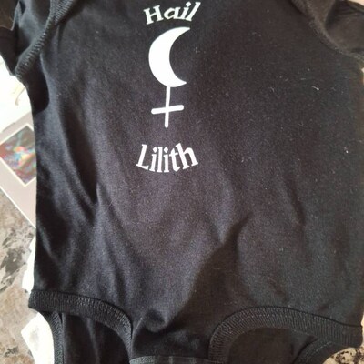 Hail Satan Baby Shirt, Satanic Baby Bodysuit, Goth Baby Clothes, Satanic Baby Shirt, Atheist ...