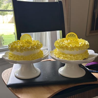 5 Faux Lemon Cake Fake Dessert Fake Cake Fake Bake Coffee Bar Decor - Etsy