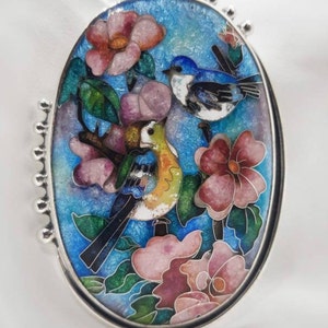 Unique Snow Leopard Brooch Pendant Exquisite Handcrafted Cloisonne ...