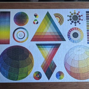 Canvas Bright, Bold 1000 Piece Colour Gradient Jigsaw Puzzle - Etsy UK