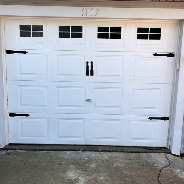 Carriage / Craftsman Garage Door Hardware - Vinyl Decals - Ver3 - Etsy