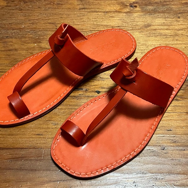 Handmade Barefoot Sandals in Leather and Leather Made in Italy, Man ...