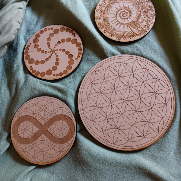 Infinity Flower of Life Crystal Grid - Infinity Crystal Grid - Altar ...