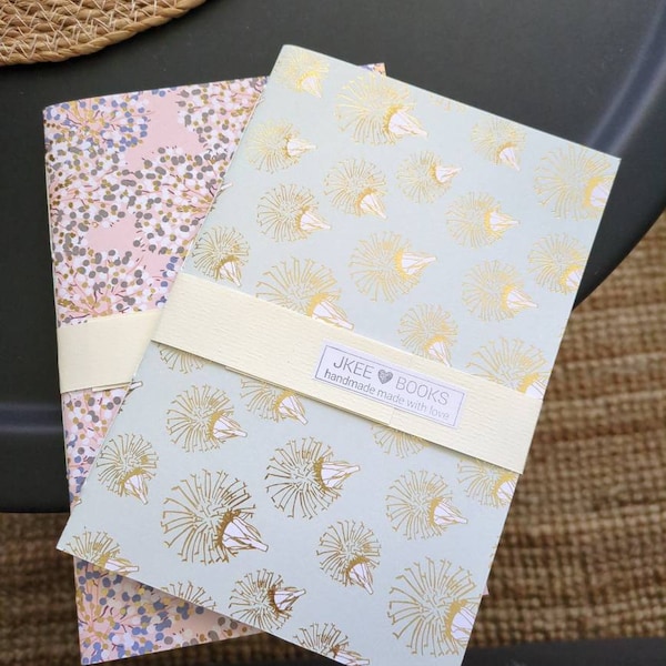 Pocket Diary Birds Feathers Handbound Notebook A6 Diary Notebook Gift ...