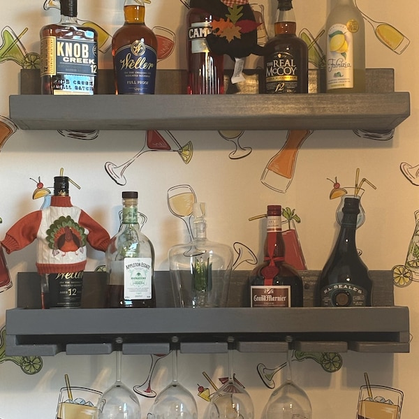 Liquor Shelf, Bar Shelf, Bar Shelves, Liquor Cabinet, Whiskey Shelf ...