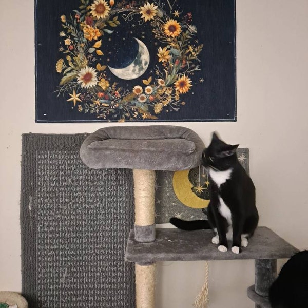 Celtic Tree of Life Chenille Large Round Area Rug, Nature Mandala ...