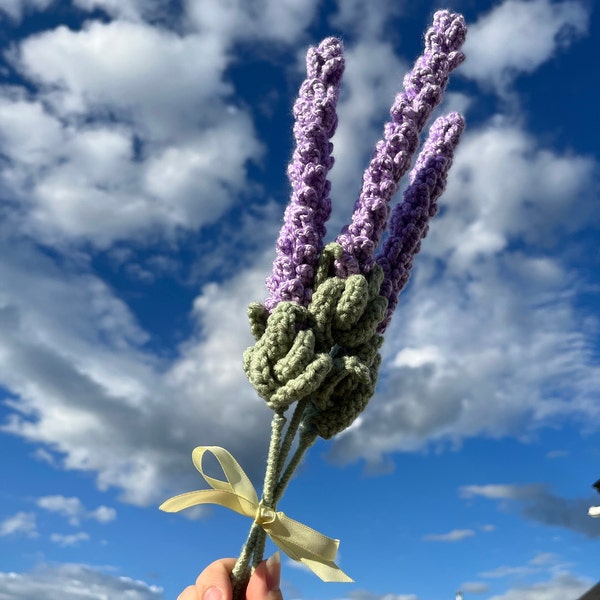 Crochet Lavender English Pattern (video), Amigurumi Lavender Flower ...