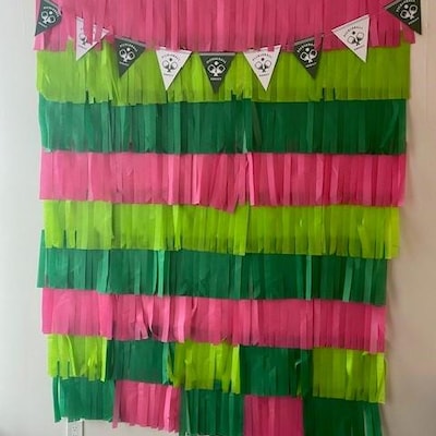 Tissue Paper Streamers, Chandelier Decoration, Hanging Hoop Decoration ...