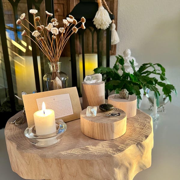 Wood Crystal Display Stand, Risers and Stands for Display, Mineral ...