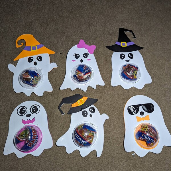 Halloween Candy Dome SVG Bundle, Ghost Candy Dome Svg, Candy Ornaments ...