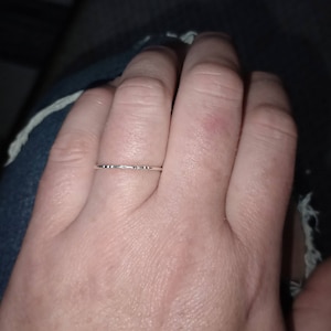 Custom 1 Mm Secret Message Ring, Hidden Quote Jewelry, Initial Ring ...