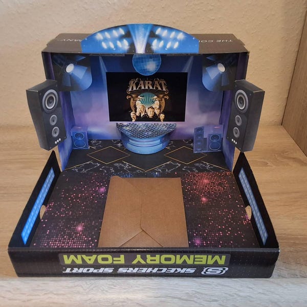 Music Concert Stage Shoebox Diorama, Create Your Own Theater, Cut and ...