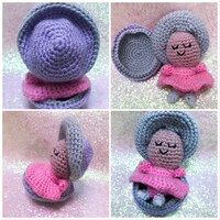Crochet Pattern Baby Oyster Amigurumi, Crochet Pattern Oyster, Oyster ...